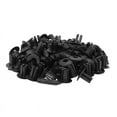 100x Plastic Rivet Bike Fairing Trim Panel Fastener Clips 6mm For Black ...