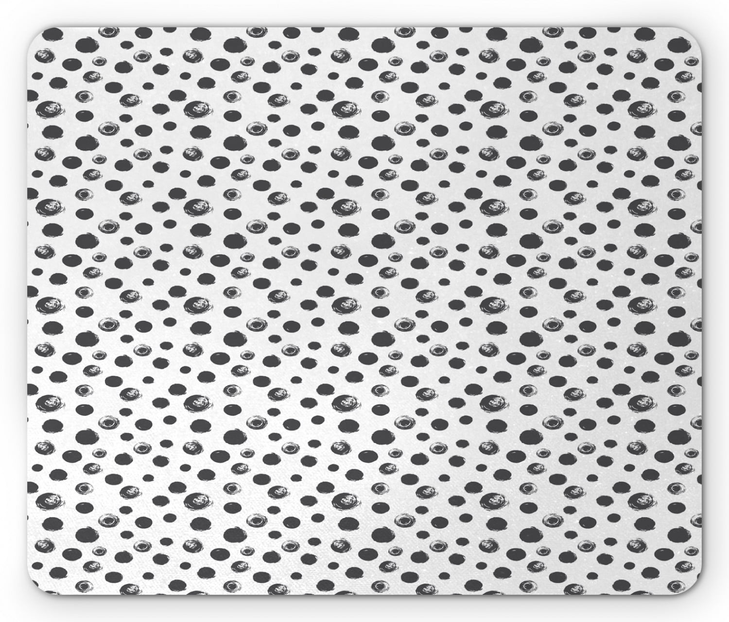 Grunge Mouse Pad, Circle Paint Smear Spotty Pattern with Weathered Look ...