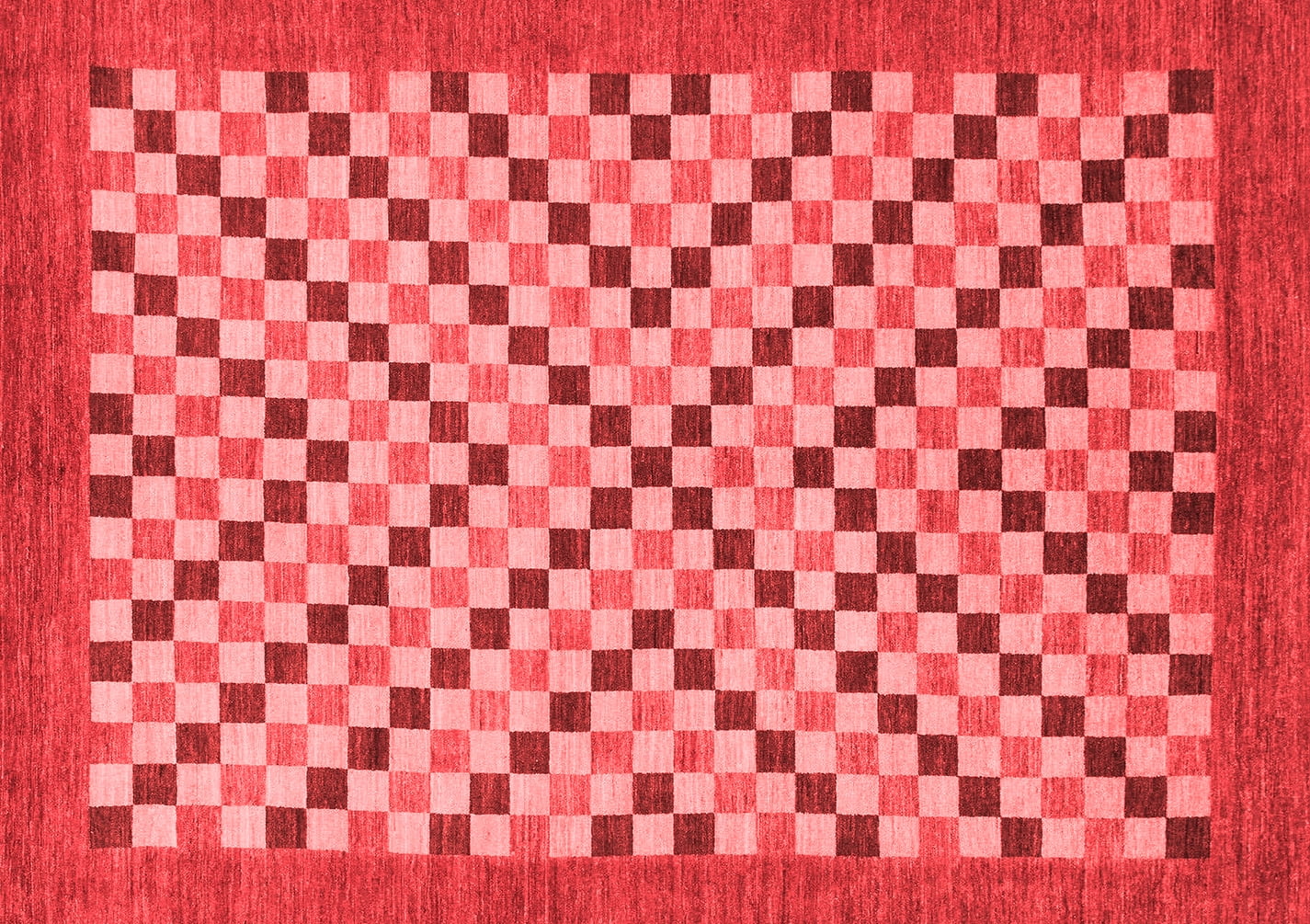 Ahgly Company Indoor Rectangle Checkered Red Modern Area Rugs, 2' x 4 ...