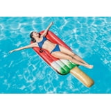 Intex Inflatable Watermelon Popsicle Float for Pools, 70" x 30.5", Repair Patch Included, 1 Pack ...