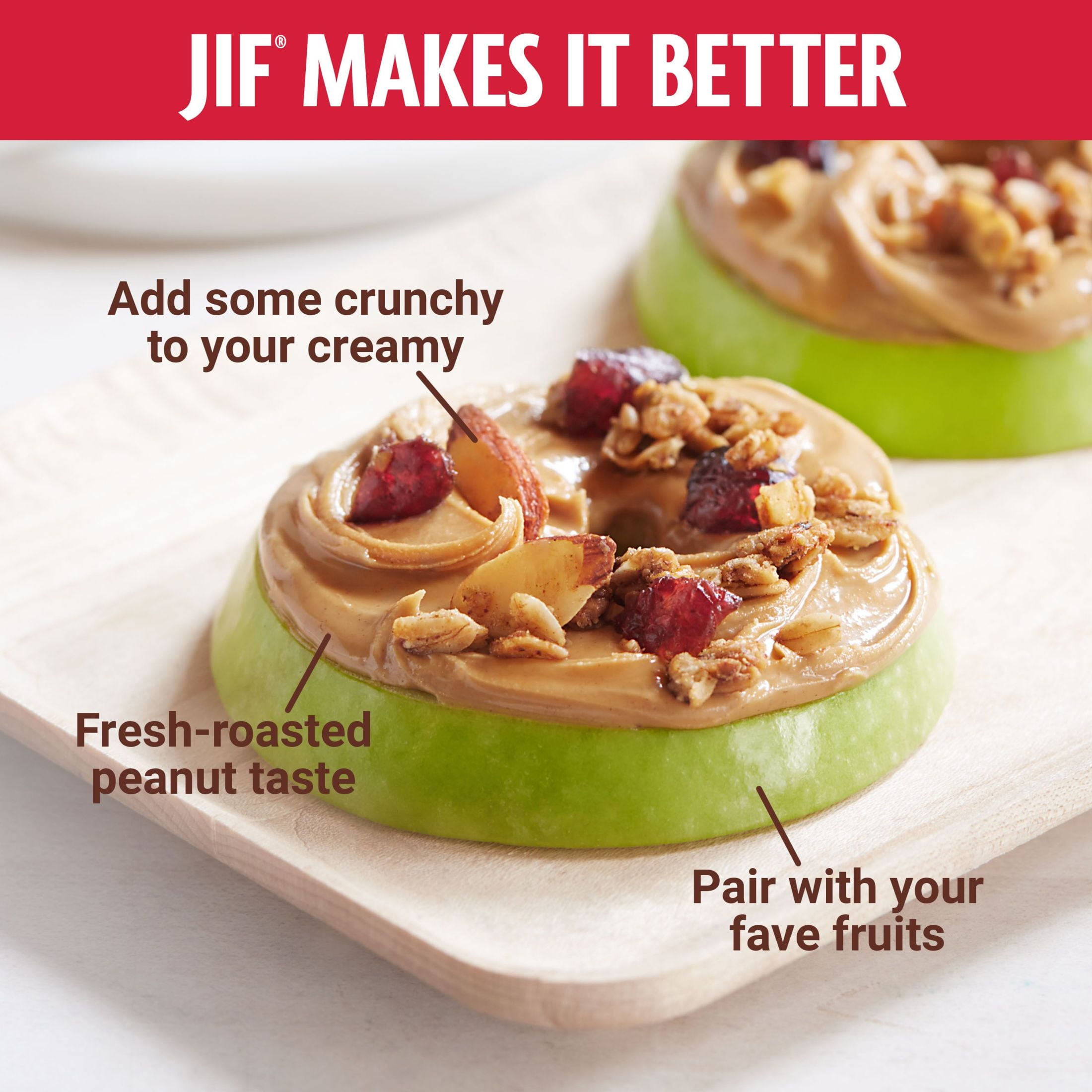 Jif Reduced Fat Creamy Peanut Butter Spread - 60% Peanuts, 40 ozs Deals ...