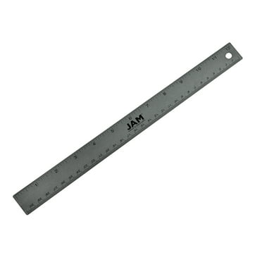 Pacific Arc Stainless Steel Ruler with Inch and Metric(mm), Non Skid ...