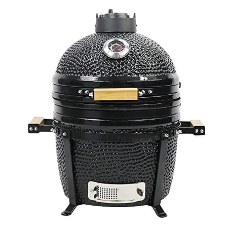 HUMOS - Small Ceramic BBQ Kamado Egg Grill 15 Inches, Cooker + Oven ...