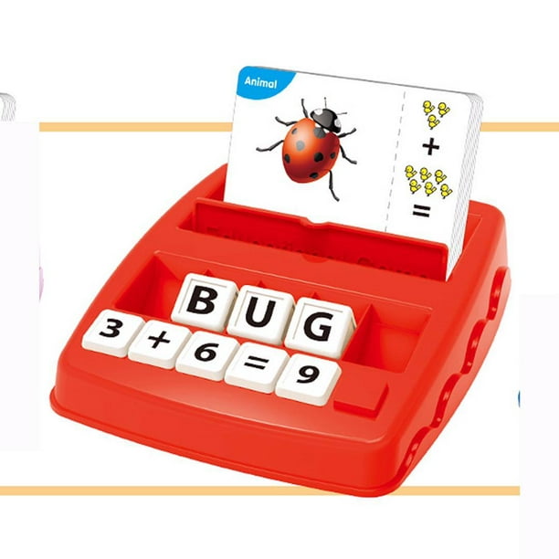 (Red) Alphabet Games Learning Toys for Kids, Teach Word Recognition ...