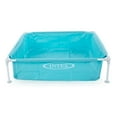 Intex Mini Frame Kids 4ft x 4ft x 12in Beginner Kiddie Swimming Pool (2 ...