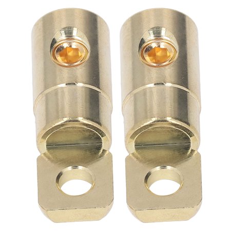 Battery Cable Ends, Screw Ring Terminal Connector Rustproof Brass Pair ...