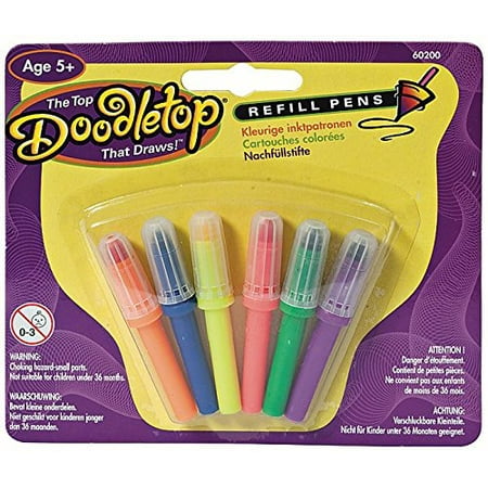 U-Create Doodletop Twister 6 Refill Pens for Tops, Drawing Games ...