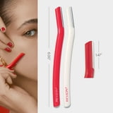 Revlon Precision Hair Removal & Dermaplane Tool, Red & White, 2-count ...