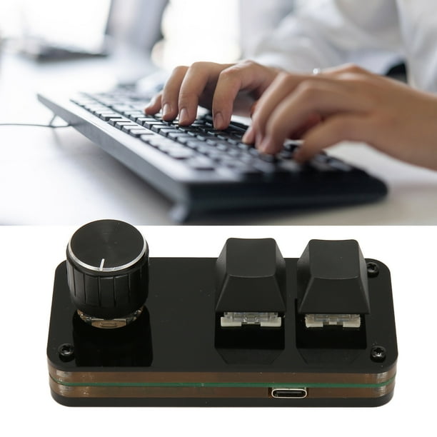 Mini 2 Key Keypad, Keypad Line Separation Blue Switch Macro Mechanical ...