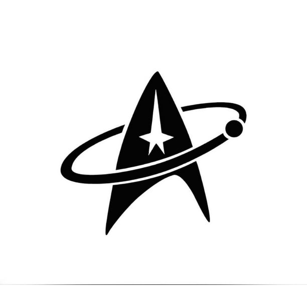 Star Trek Orbit Inspired Decal Sticker | 7-Inches By 6.1-Inches | Black ...