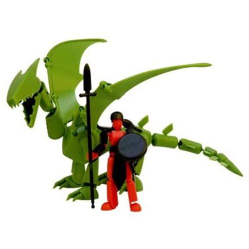 Stikfas 3" Mini Figure: Beta Female with Dragon - Walmart.com