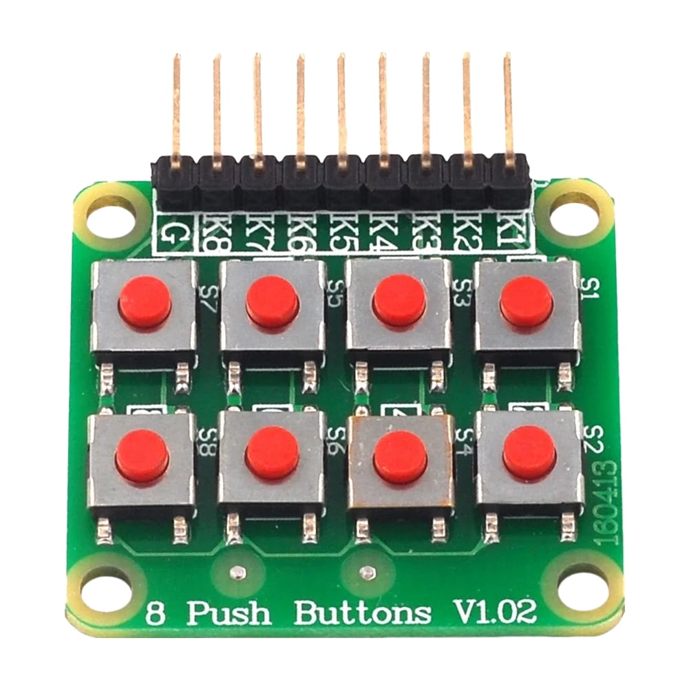 Teclado 2x4 Teclado 4x2 8 botones pulsadores Botón de teclado matricial ...