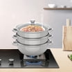 LP Living Plus Portable Electric Steam Pot, Fast Boiling, One Touch ...