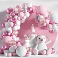 162pcs Pink and White Balloon Arch Set - Light Pink, Pearl White ...