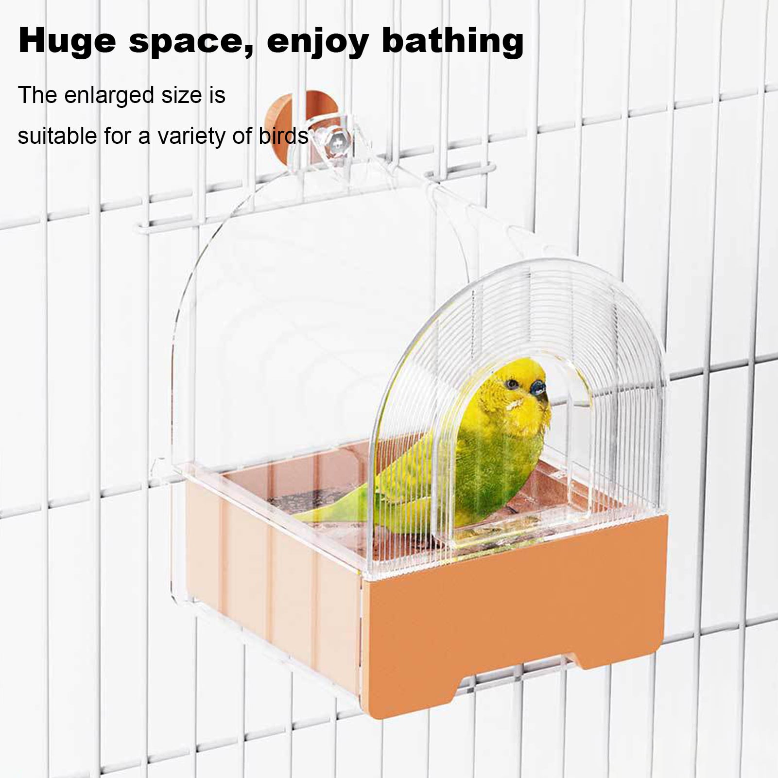 Big Pink For Small Birds - Easy Clean Metal Cage For Canaries ...