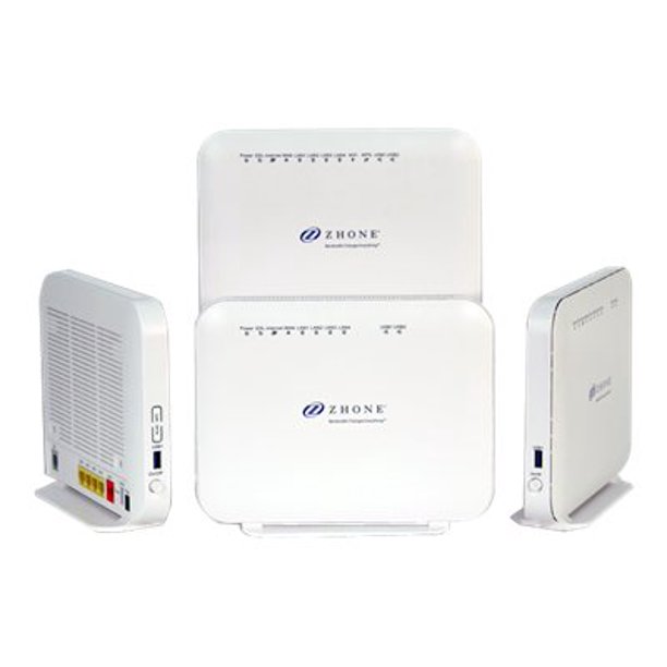 Zhone 6718-W1 - Gateway - 4 ports - GigE - Wi-Fi - 2.4 GHz DSL modem ...