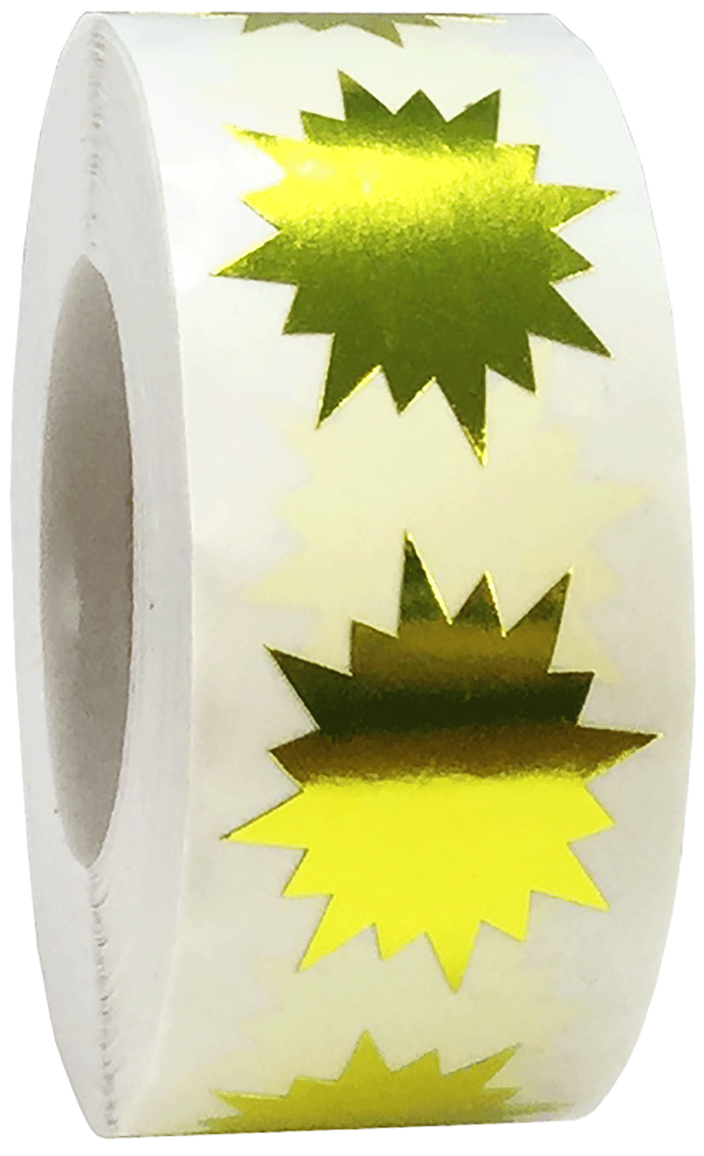 Buy Color Coding Burst Labels Metallic Gold Starburst Design 1 Inch 500 ...