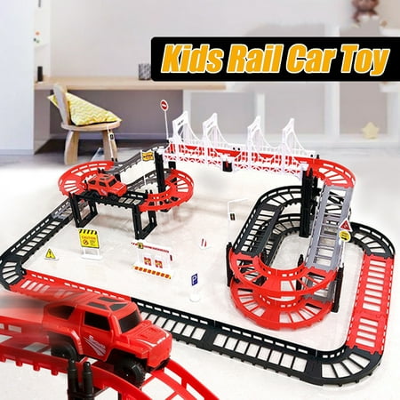 Railway Road Track Car Toys DIY Racing Car Train Model Educational Toy ...