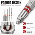 6-Piece Pagoda Hex Screwdriver Bit Set,Magnetic Hex Shank Drill Bits ...