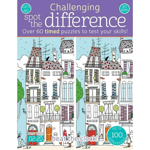 Challenging...Books: Challenging Spot the Difference : Over 60 Timed ...