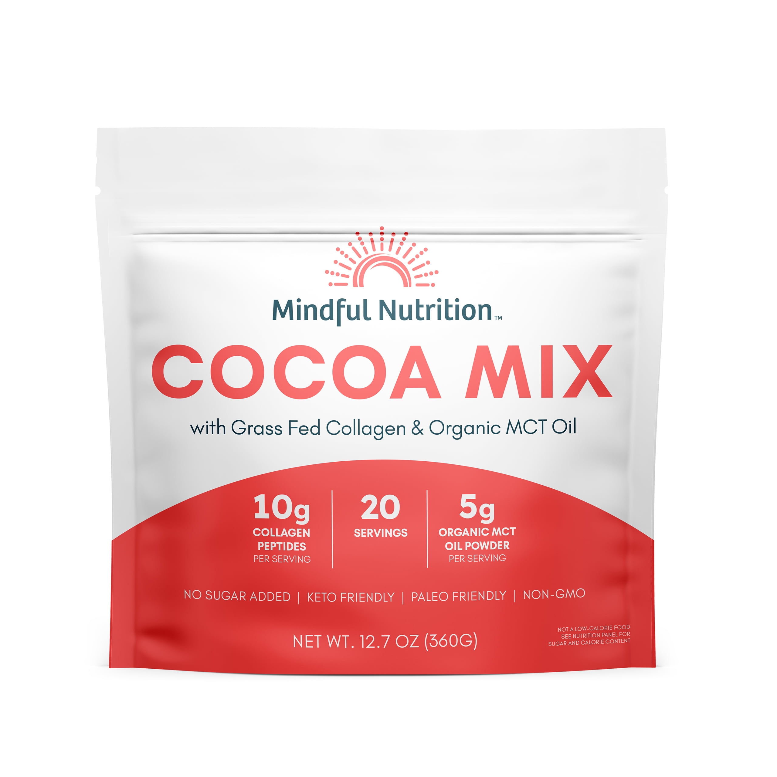 Mindful Nutrition Cocoa Powder with Grass Fed Collagen & MCT Oil ...