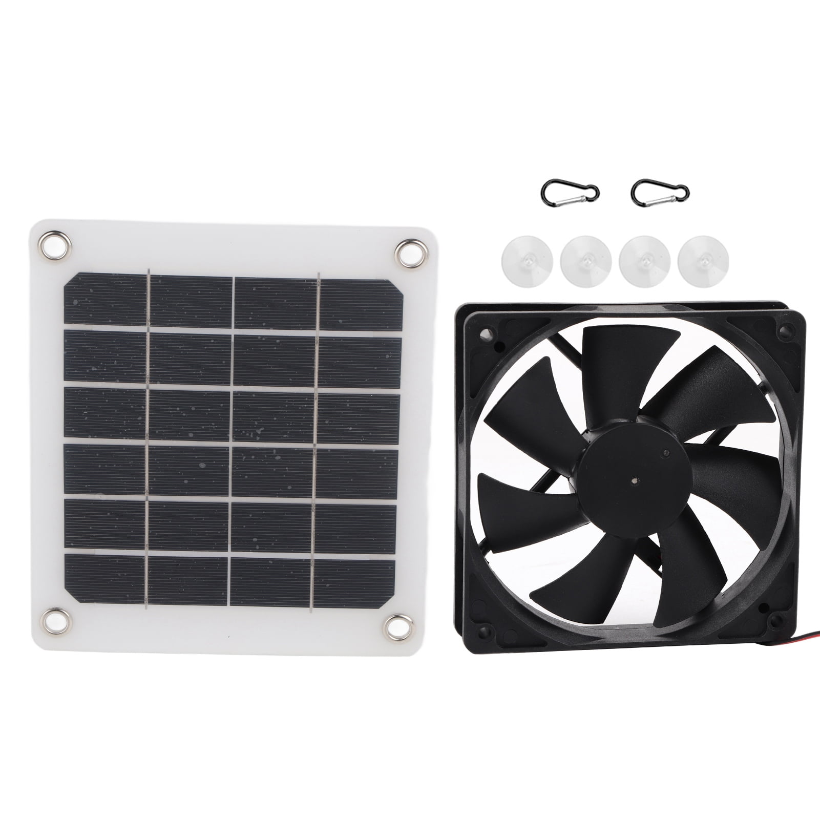 Extractor de aire con panel solar de 6 V y 10 W para exteriores, con ...