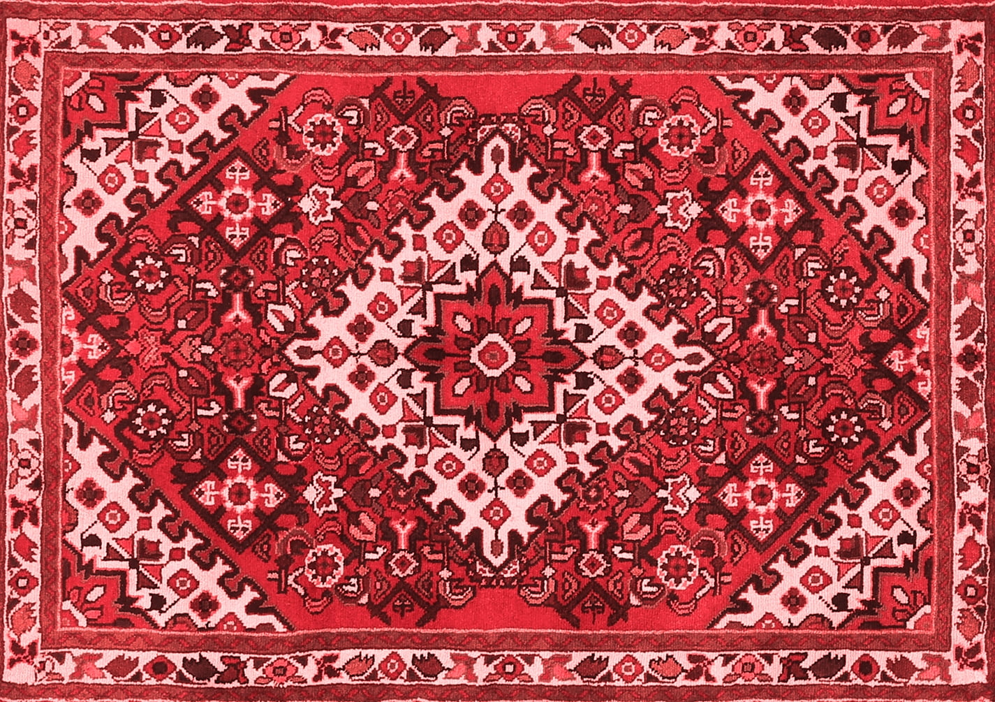 Ahgly Company Indoor Rectangle Persian Red Traditional Area Rugs, 2' x ...