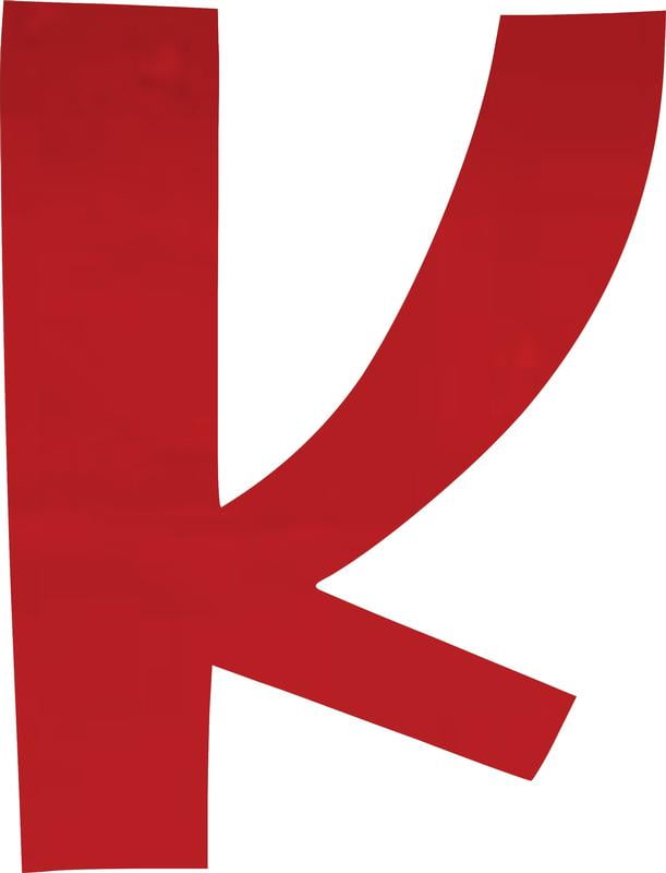 Acrylic Letter K Blank Craft, 10'' Tall Transparent Red Custom Wedding ...
