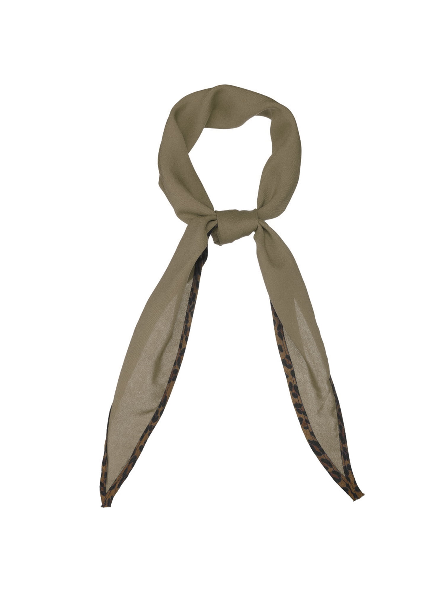 Allegra K Women's Solid Color Rhombus Head Ribbon Neck Scarf - Walmart.com
