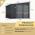 AECOJOY 8' x 10' Outdoor Storage Shed w/ Lockable Door, Steel Lean to ...