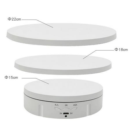 Rotating Visualizer 360° Electric Rotating Display Stand 3 Speeds ...