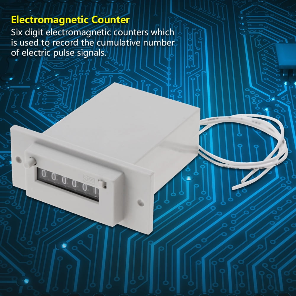 Electromagnetic Counter Pulse 6 Digit Counter Electromagnetic Pulse ...