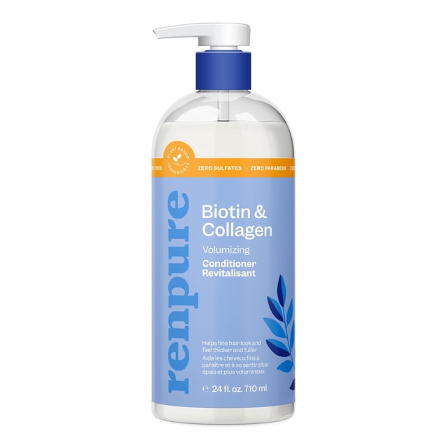 Renpure Biotin & Collagen Conditioner, Plant -Based - Nutrient Infused ...