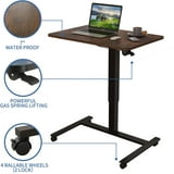 CometMin 28 inch Mobile Standing Desk with Wheels, Adjustable Height ...