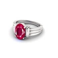 Natural Certified Ruby Manik Gemstone 925 Sterling Silver Ring for Men ...