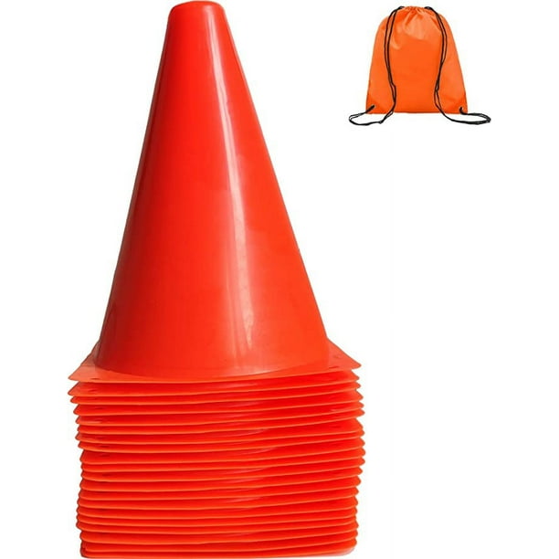 ShenMo 7 Pack 3 Inch Small Soccer Cones Orange for Kids Training, Mini ...