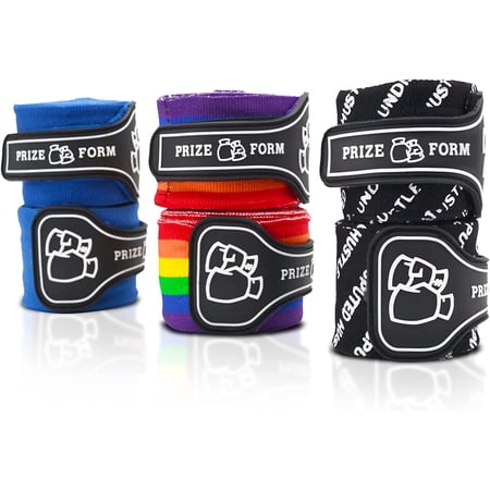 PRIZE FORM Hand Wraps for Boxing - 180 Inch Mexican Style Handwraps, 3 ...