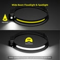 Lepro Headlamp Rechargeable 2PCS, 230¬∞ Wide Beam LED, Motion Sensor ...