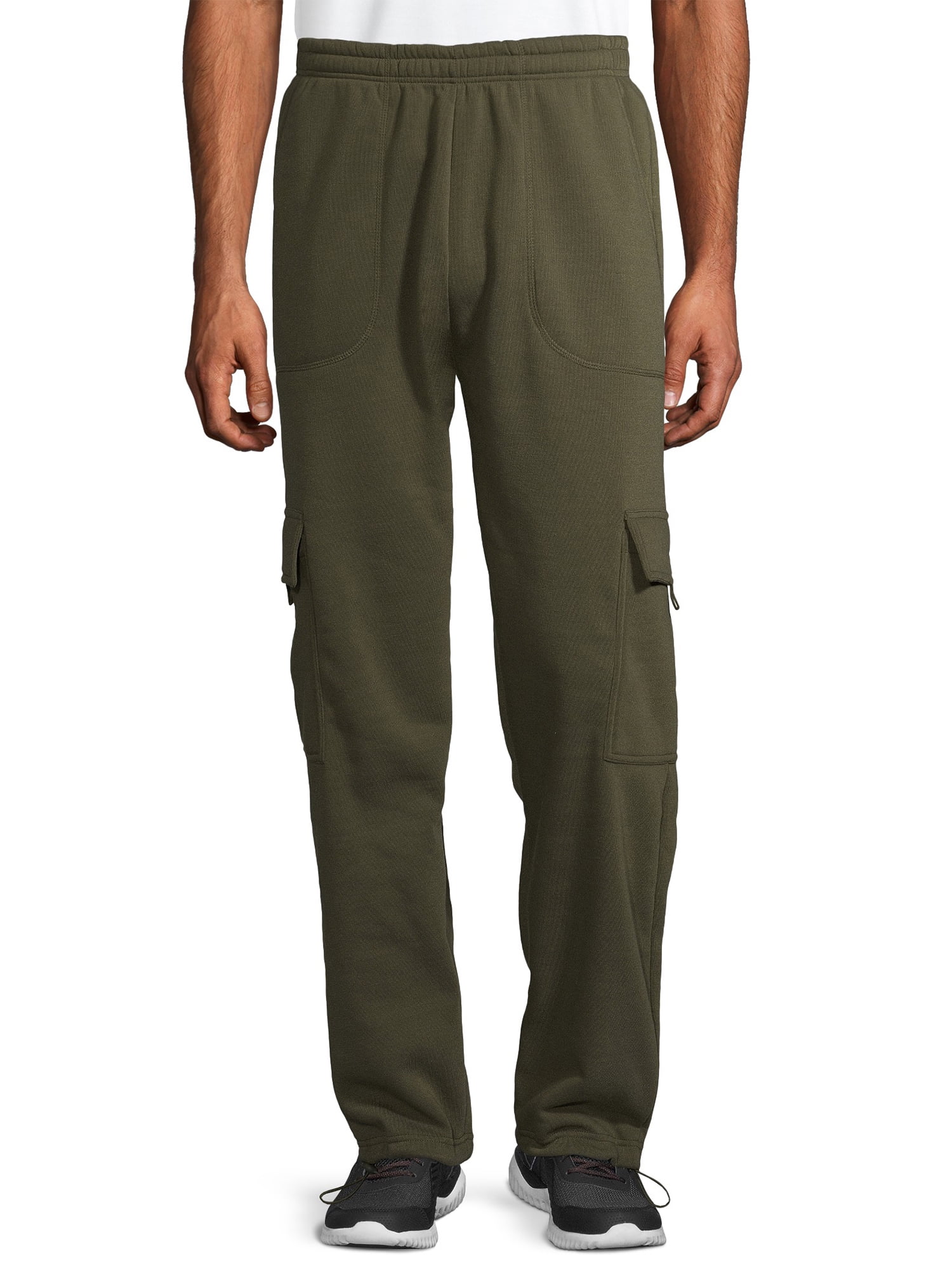 Climate Concepts Men’s and Big Men’s Fleece Cargo Pocket Sweatpants ...