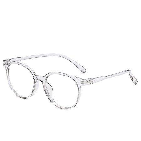 Round Glasses Transparent Spectacles Frame Plastic Computer Gaming ...
