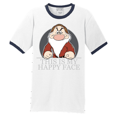 Grumpy Disney Character Caution T-Shirt-XLarge - Walmart.com