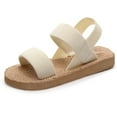 Bibifish Womens Espadrille Wedge Sandals Open Toe Dual Woven Strap Jute ...