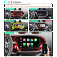8-Core Android 15 CarPlay Radio 4+64GB Car Stereo for Smart Fortwo III ...