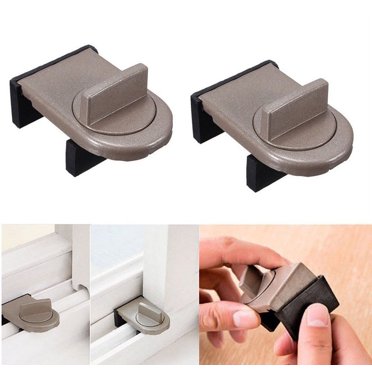 Triani(Bronze, Pack of 1)Rubber Covered -Adjustable Door Window Lock ...