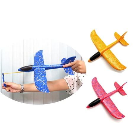 3PCS Kids Throwing Plane Impact-resistant Convoluted Hand Glider ...