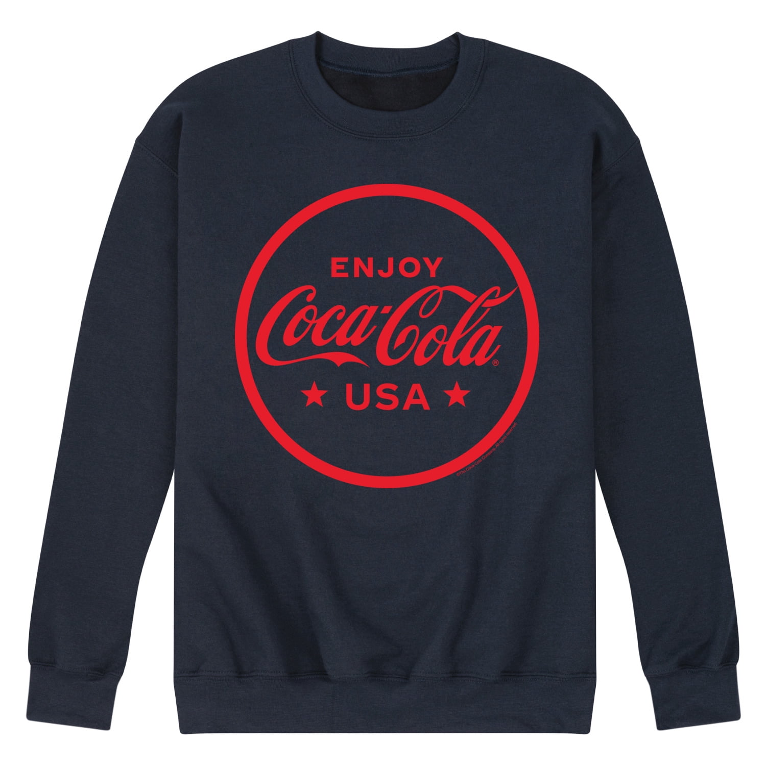 Coca-Cola - Enjoy Coca Cola USA - Men's Crew Neck Fleece Pullover ...