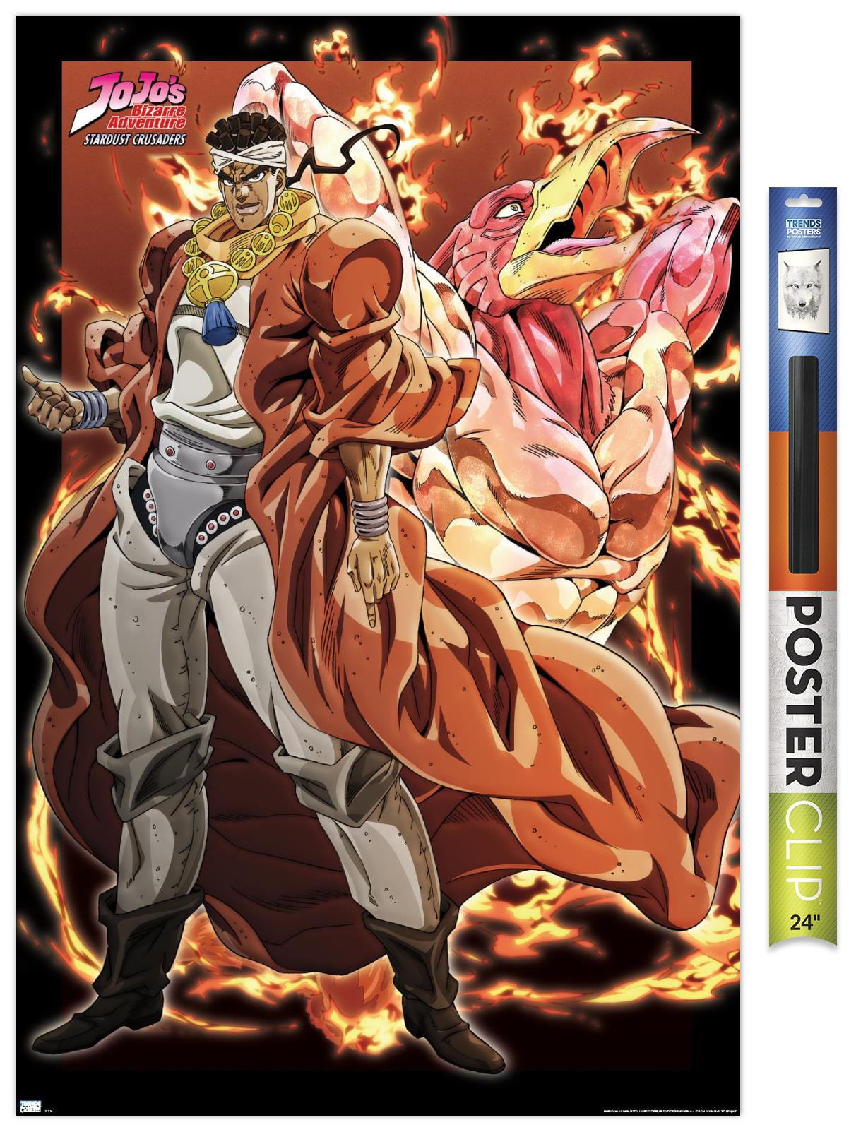 JoJo's Bizzare Adventure - Avdol and Magicians Red Wall Poster, 22.375 ...