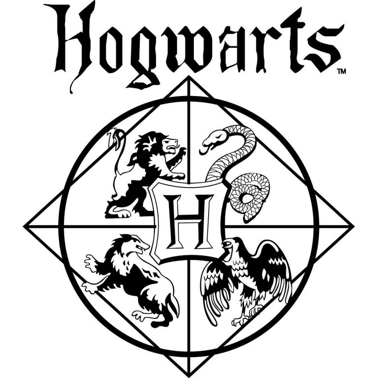 Harry Potter Hogwarts Logo Drawing