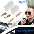 Pohot 10 Sets Radio DC Power Connector Plug T-Type 2 Pin Male Female ...