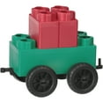 60 pc Kids Adventure Jumbo Blocks with Wheels Deluxe Train Set - Giant ...
